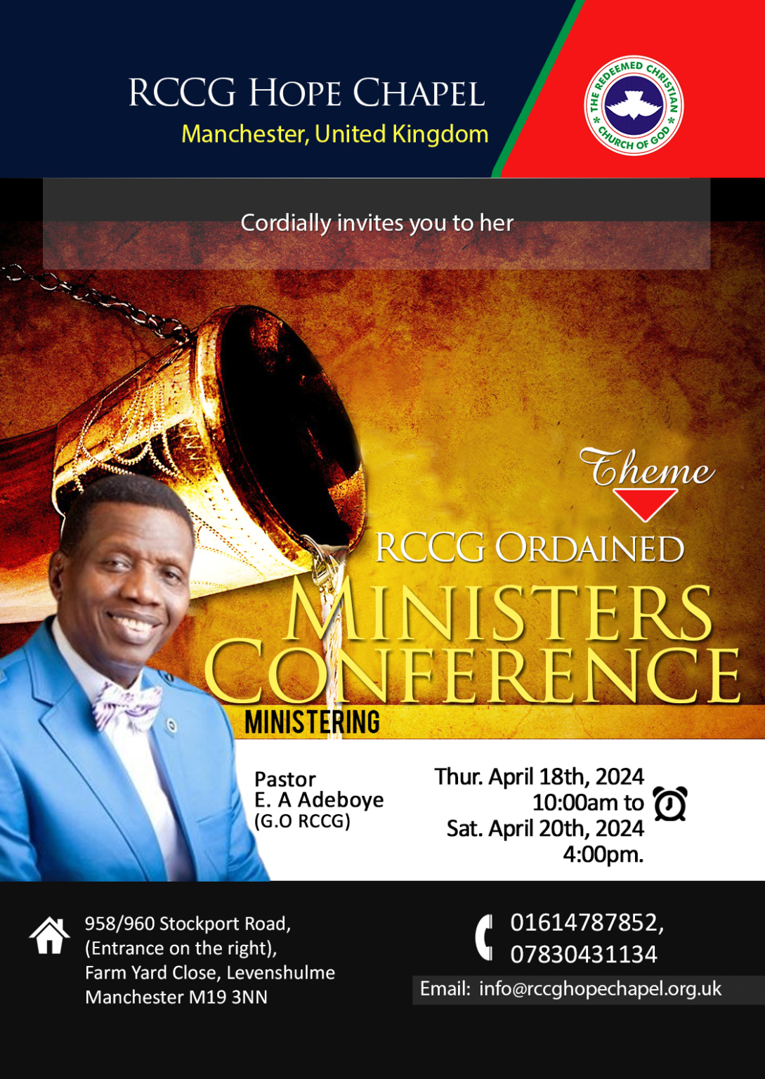 RCCG ORDAINED MINISTERS CONFERENCE – RCCG Hope Chapel Manchester